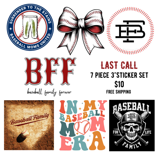 Baseball Family Sticker Set - Baseball Family Gear